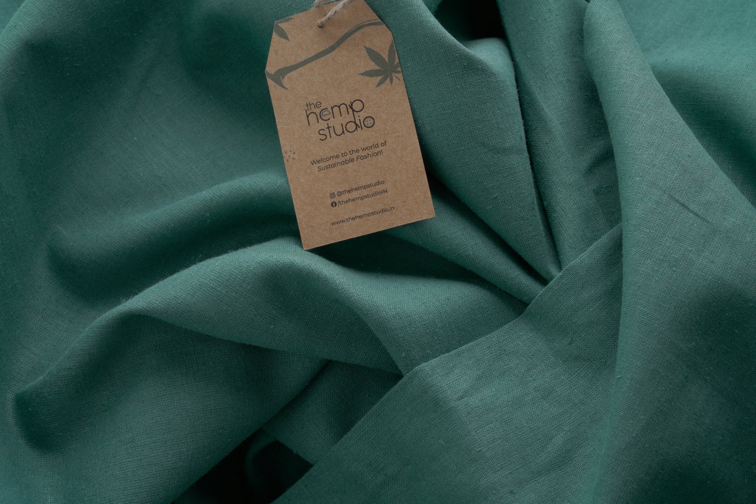 Buy Hennep16 – North Atlantic|Piece Dyed Fabric | The Hemp Studio