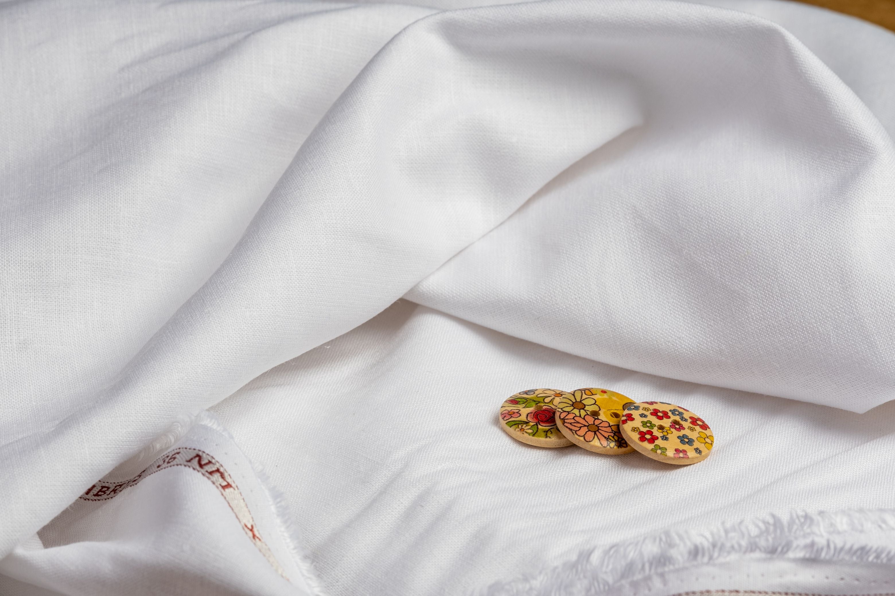 Buy Kemp White RFD Fabric Online | The Hemp Studio