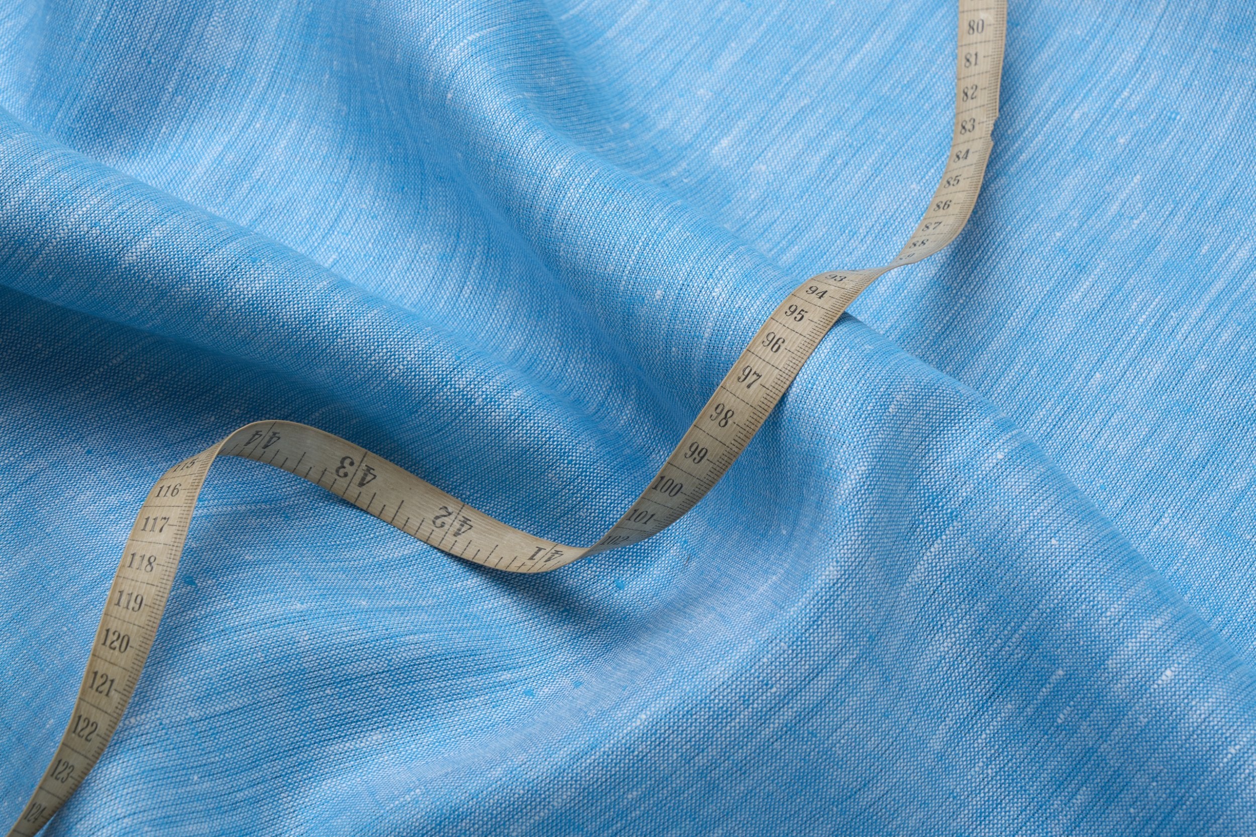 Buy Konopi – Firozi Blue | Yarn Dyed Fabric | The Hemp Studio